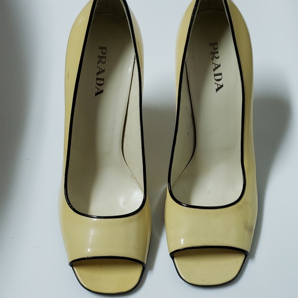 Prada | Shoes | Prada Peep Toes Size 395 | Poshmark